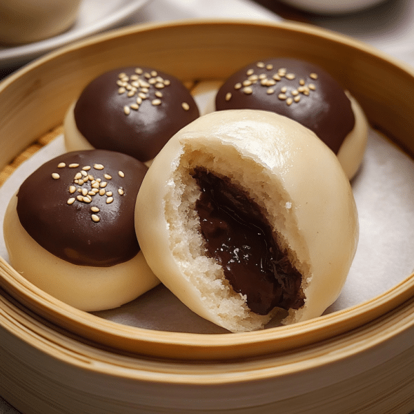 Chocolate Steamed Buns - Zero Waste Eats