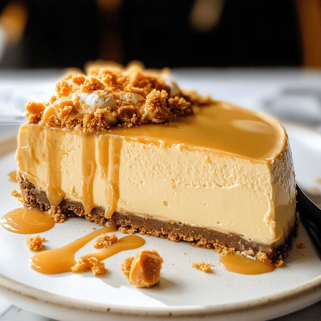 Loaded Butterscotch Cheesecake - Zero Waste Eats