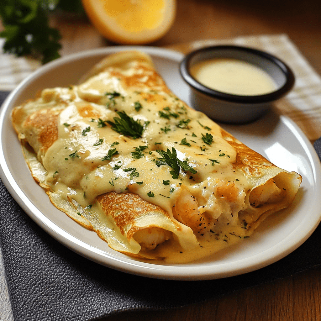 Seafood Crepes Recipe with Béchamel Sauce - Zero Waste Eats