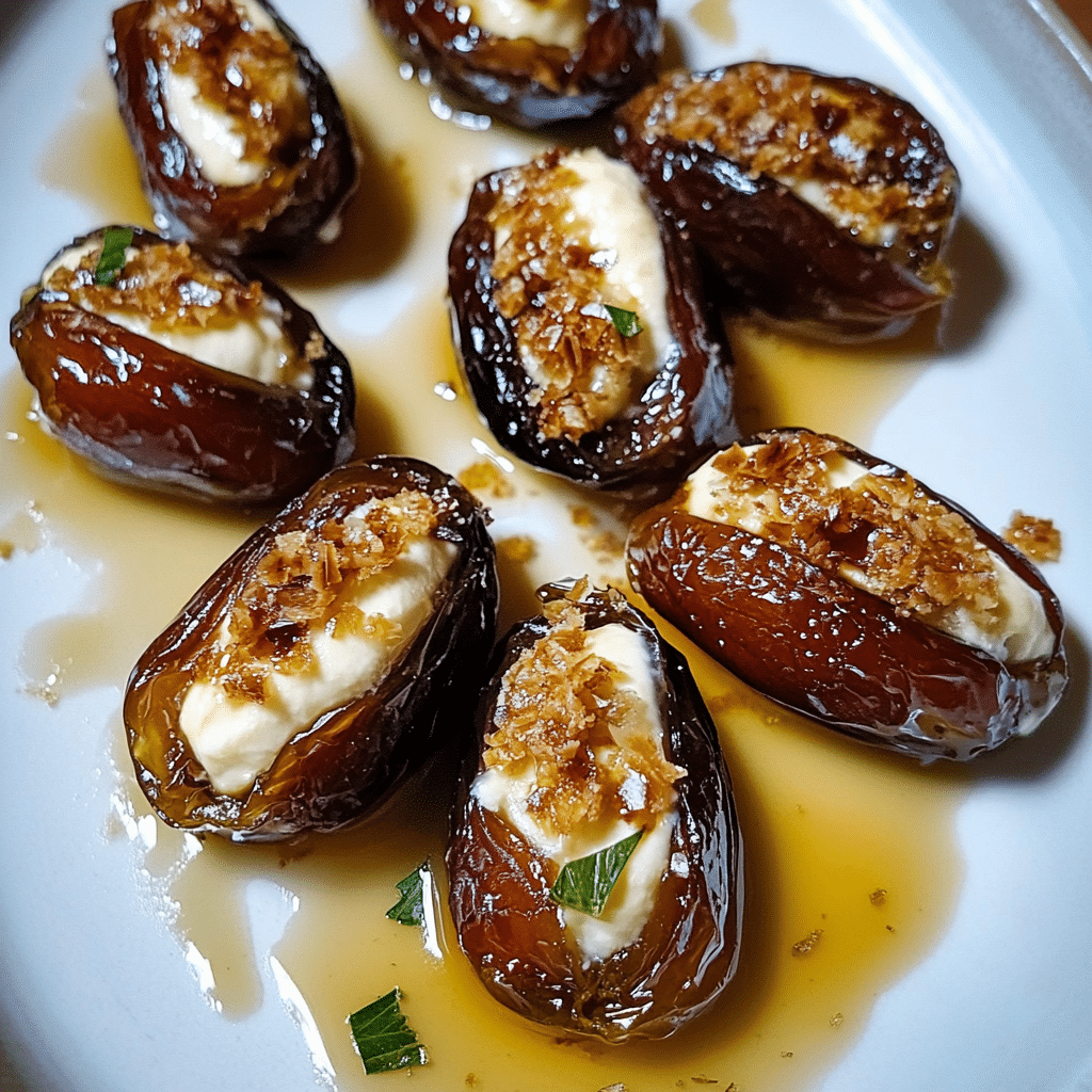 MASCARPONE STUFFED DATES WITH MAPLE DRIZZLE - Zero Waste Eats