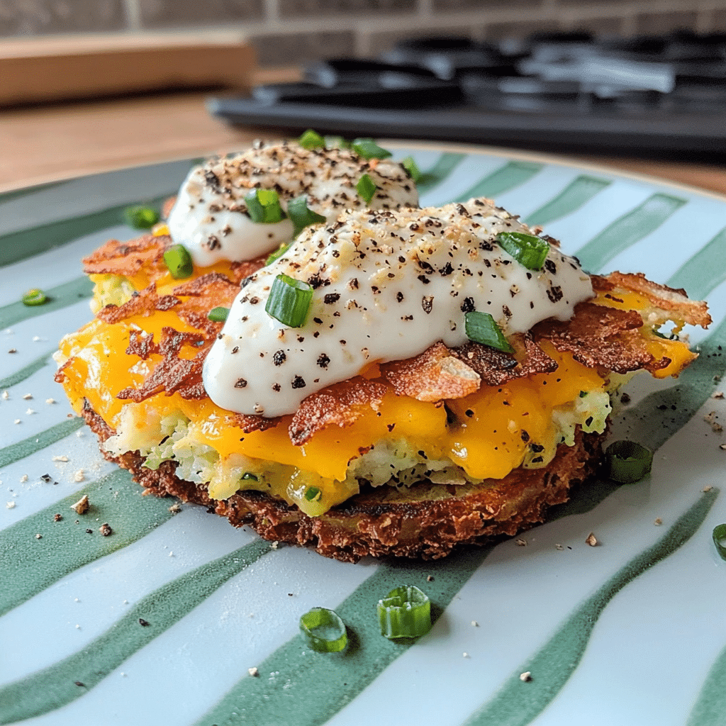 Protein Breakfast Loaded Hash Browns - Zero Waste Eats