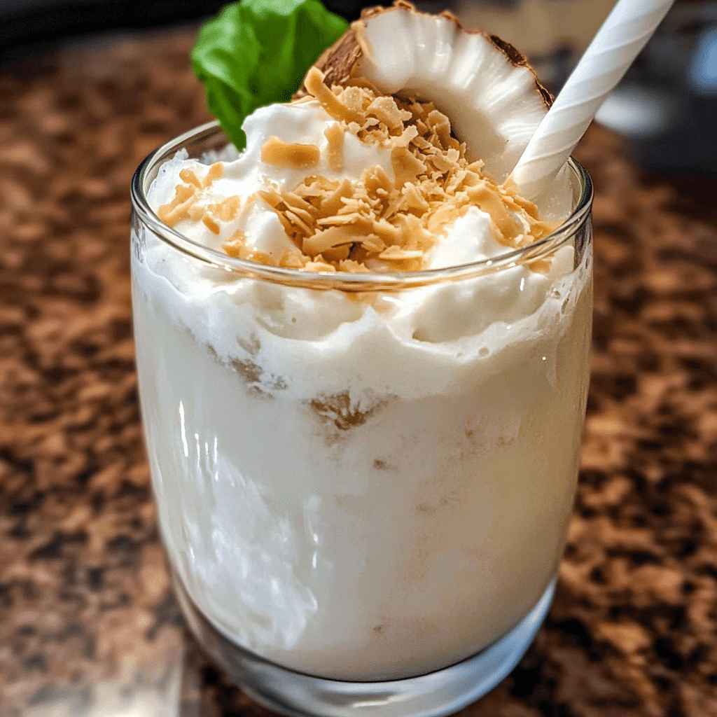 Fresh and Creamy Coconut Punch - Zero Waste Eats