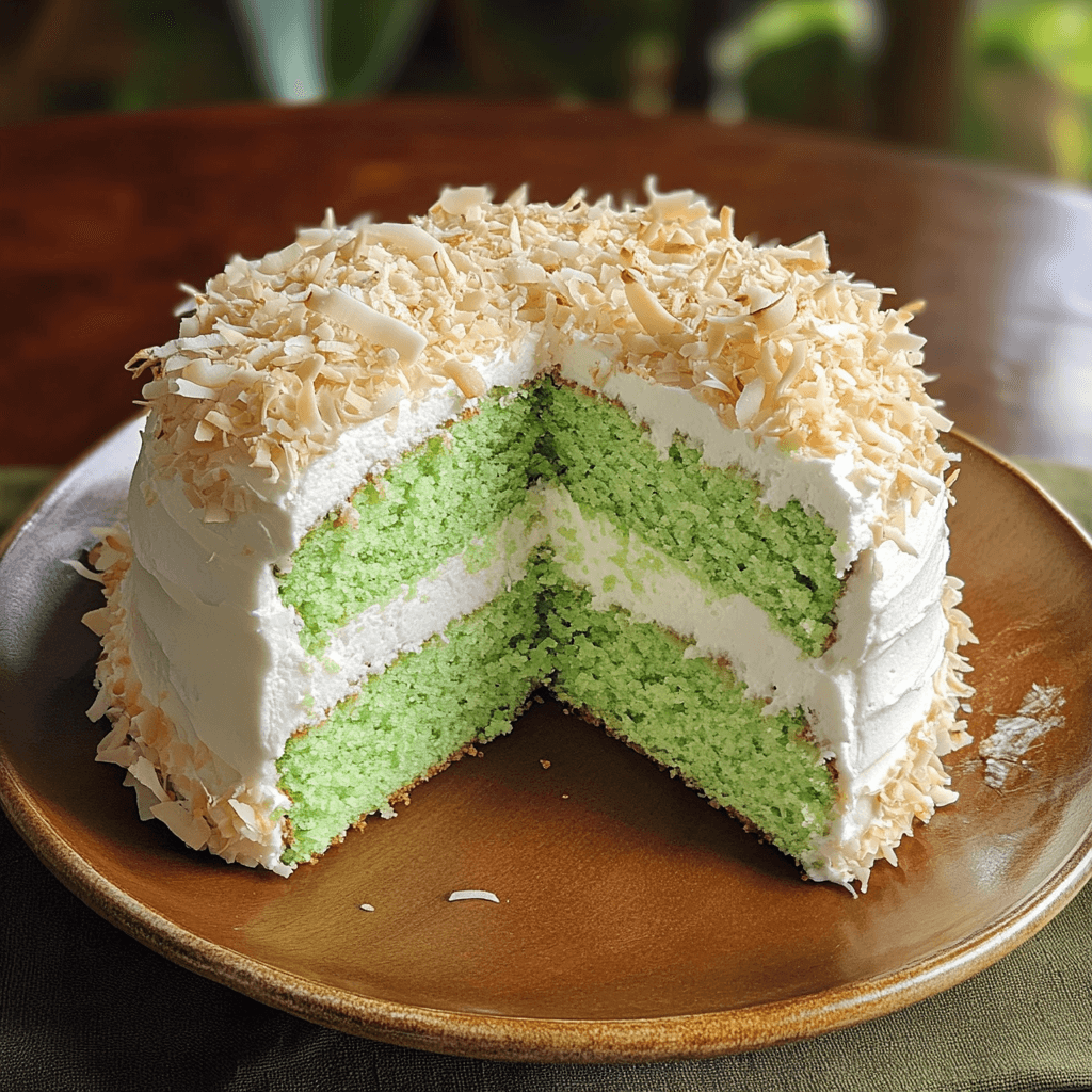 Pandan Coconut Cake - Zero Waste Eats