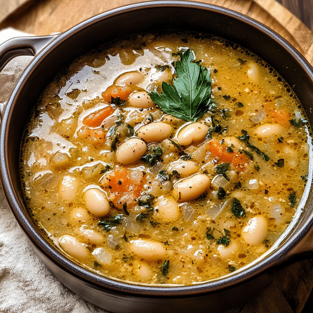 Tuscan White Bean Soup - Zero Waste Eats