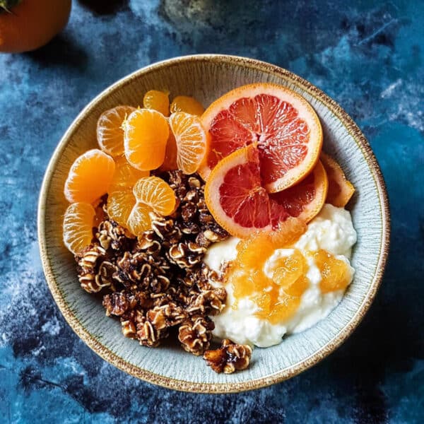 Winter Citrus Ricotta Breakfast Bowl with Honeycomb - Zero Waste Eats