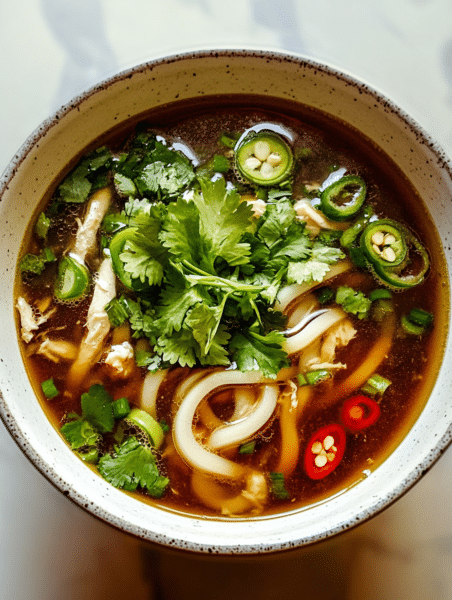 Easy Spicy Garlic Chicken Broth