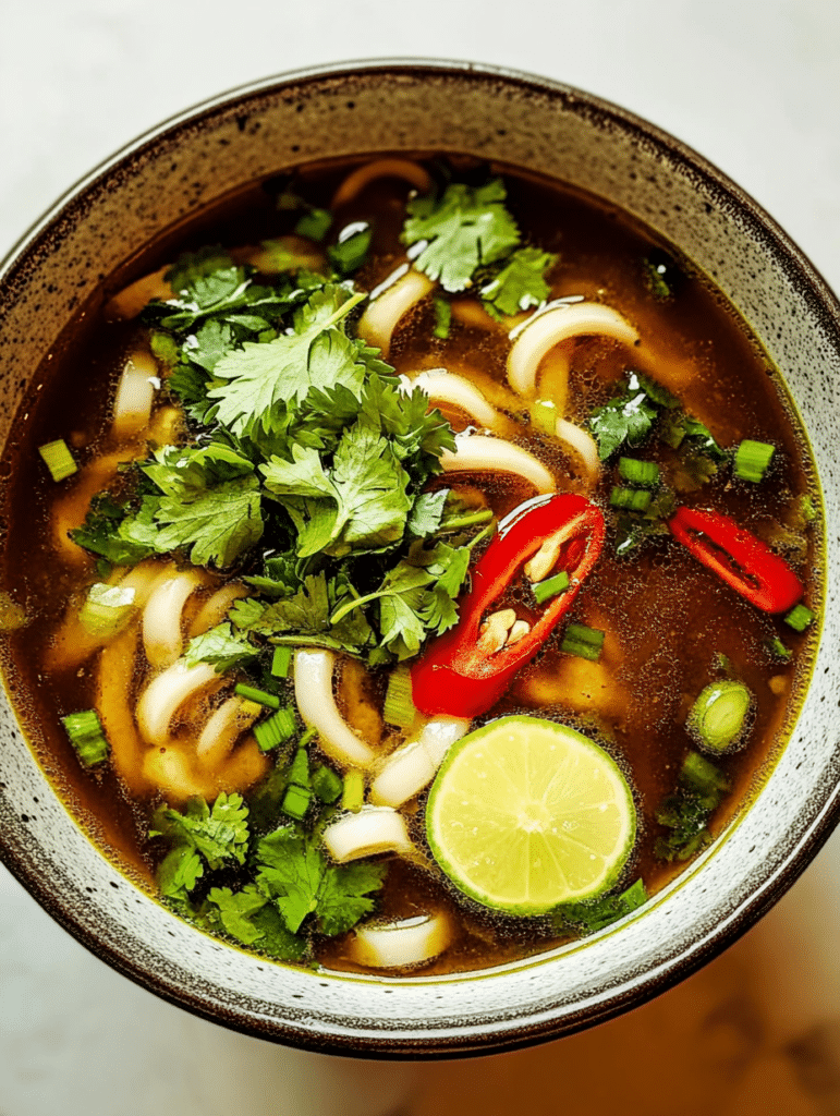 Easy Spicy Garlic Chicken Broth