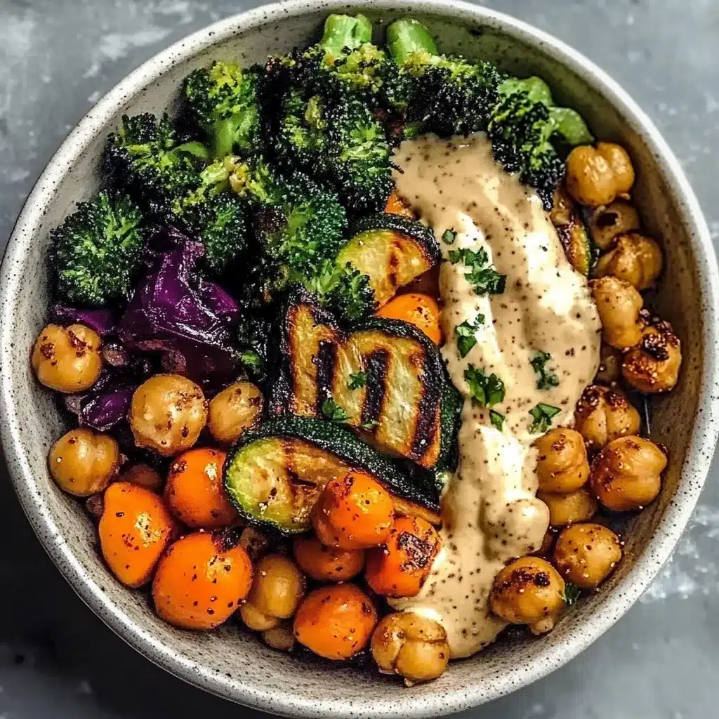 Mediterranean Roasted Veggie & Chickpea Bowls with Tahini Dressing: An Amazing Ultimate Recipe ...
